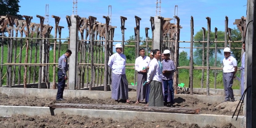 Regional Development: Magway Region CM inspects construction | Myanmar International TV